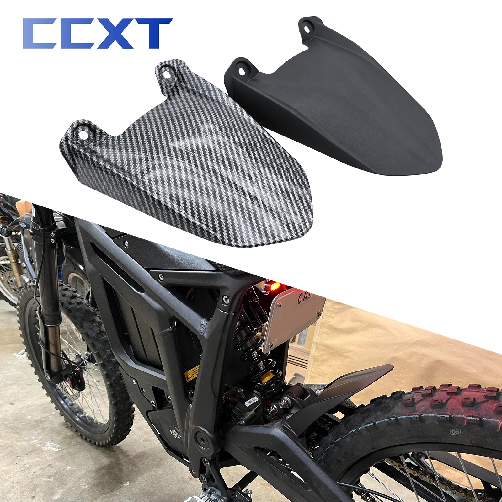 Motorcycle Rear Fenders Carbon Fiber Wheel Guards For Talaria Sting X3 ...