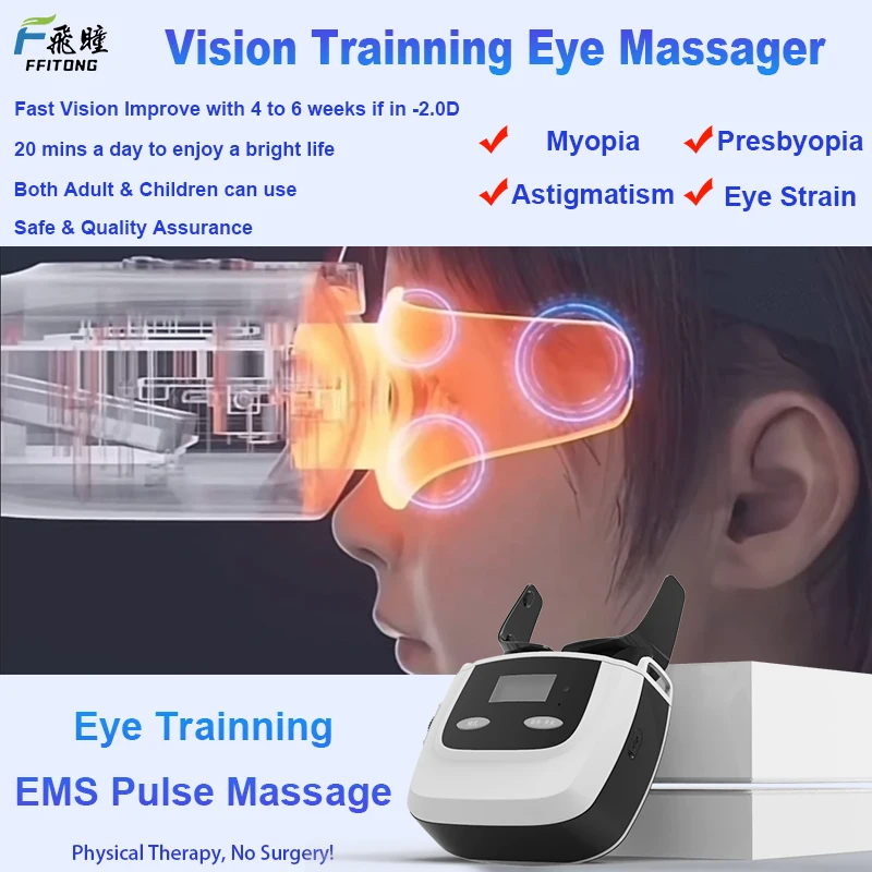 FFITONG-Myopia-Eye-Massager-Eye-Trainer-EMS-Pulse-Improve-Vision-Eye-Patches-for-Adult-Kids ...