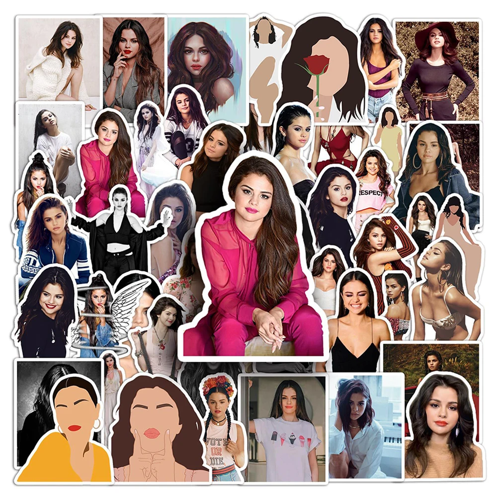 10/30/50pcs Singer Actor Selena Gomez Stickers Star Girl Aesthetic ...