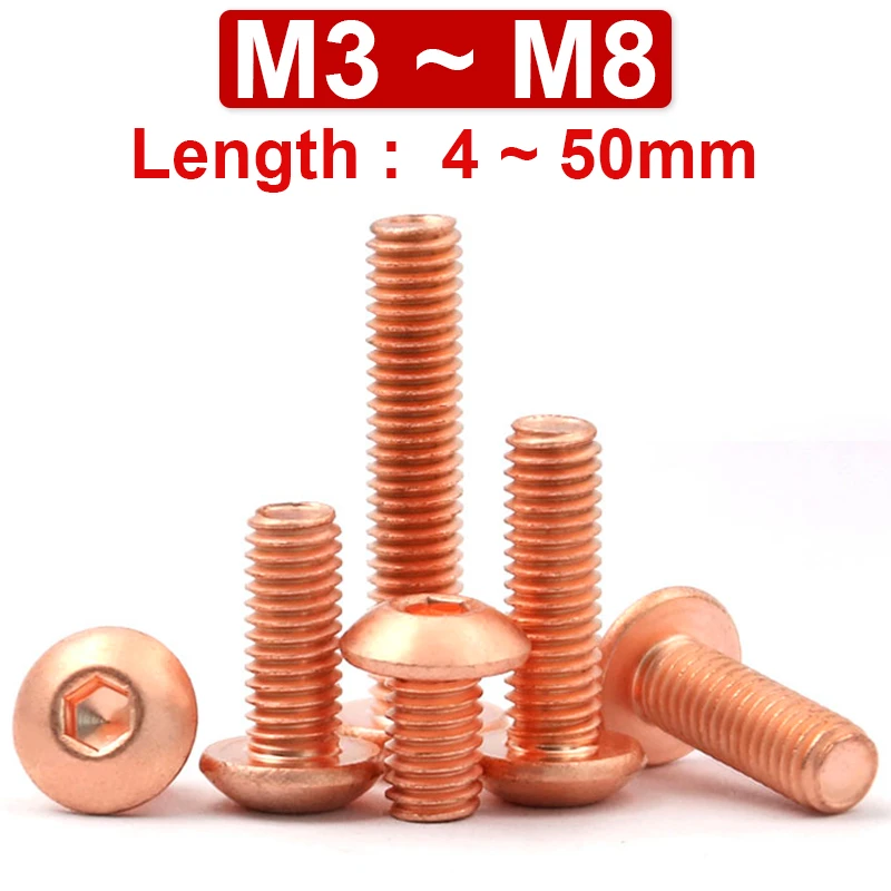 Copper Hexagon Machine Screw | Copper Hexagon Socket Screw | Copper ...