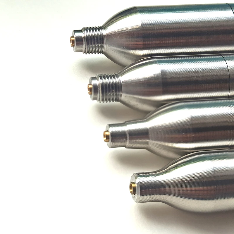 Refillable Co2 Cartridge 3/8-24UNF Threaded for Home Homebrew Soda Beer ...