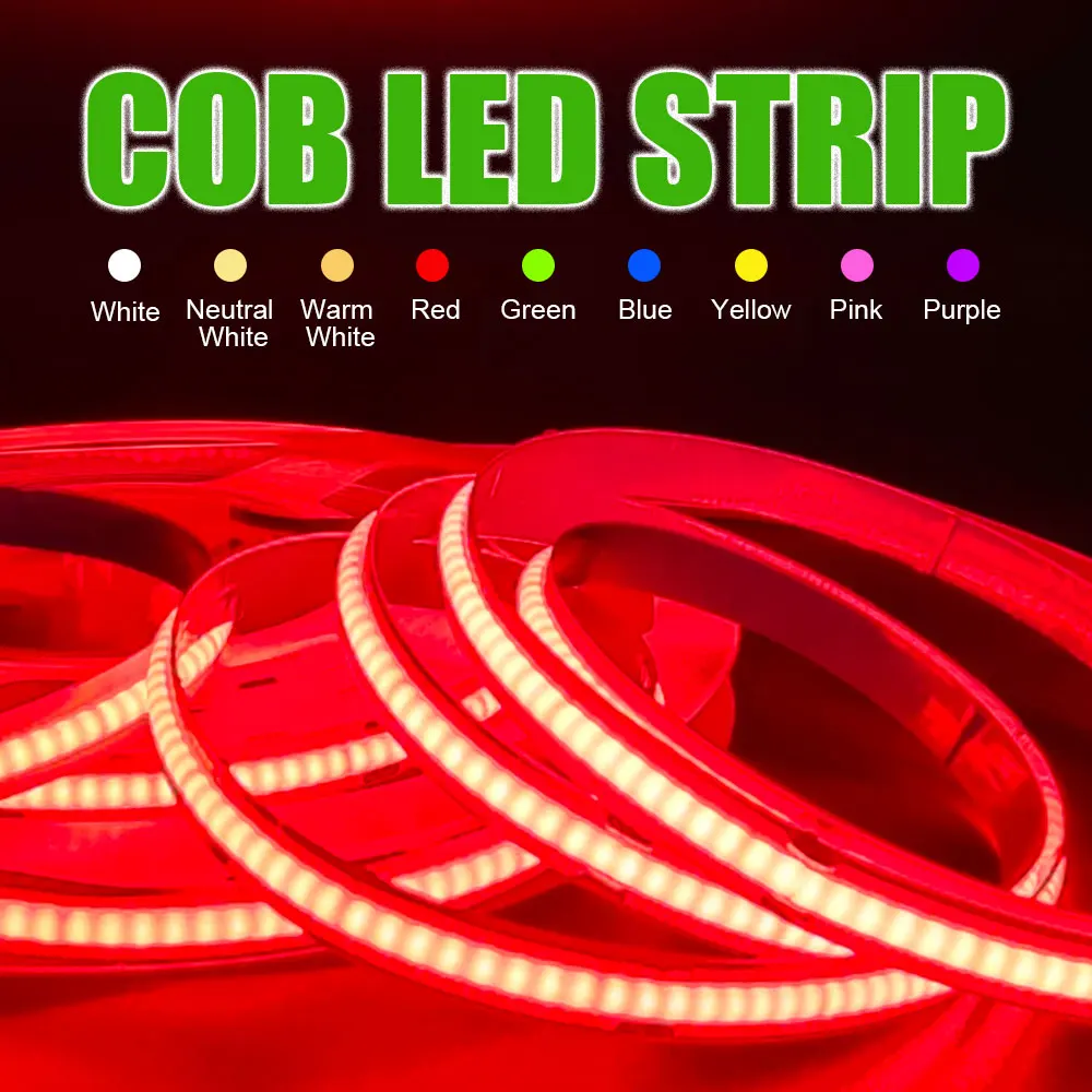 COB-LED-Strip-Light-320-High-Density-Flexible-Linear-Lighting-8mm-Led ...