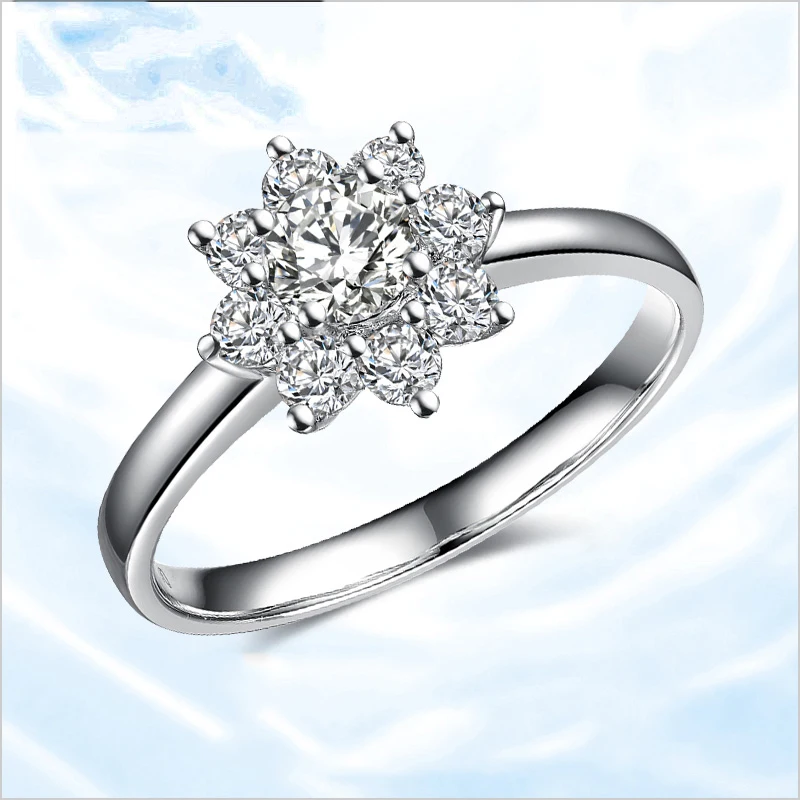 2 Colors Super Blazed AAA Austrian Cubic Zircon CZ Crystal Sun Flower ...