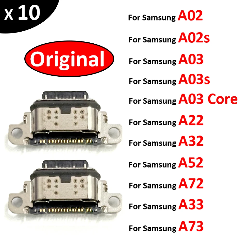 Conector de enchufe USB Original, puerto de carga para Samsung A02s ...