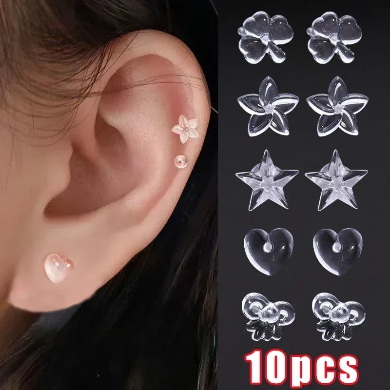 Transparent-Resin-Ear-Studs-Invisible-Anti-allergic-Plastic-Fashion ...