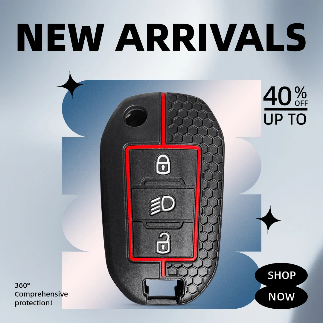 Silicone Case Car Key Cover For Citroen C4 Cactus Picasso C4l C5 X7 C8 ...