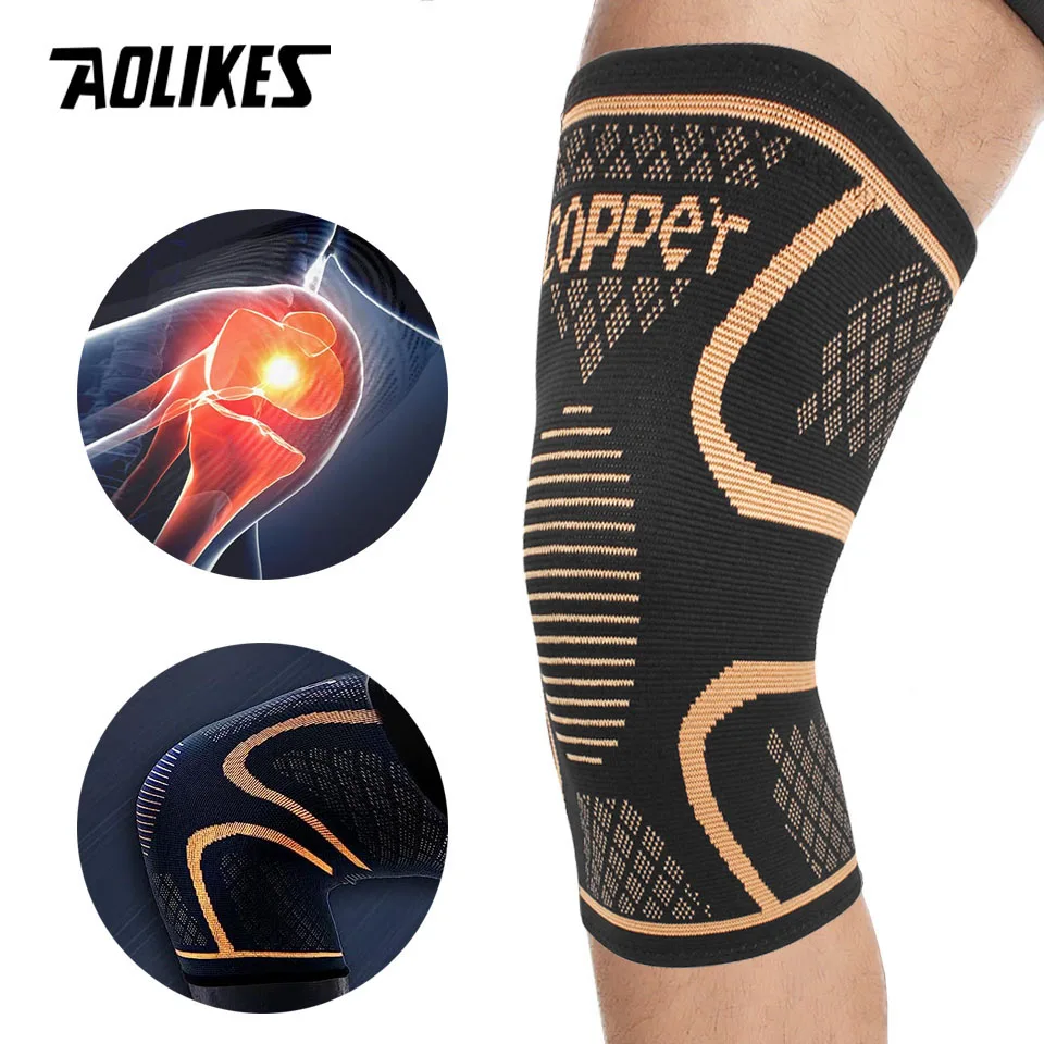 AOLIKES-1PCS-Copper-Knee-Braces-for-Men-and-Women-Knee-Supports-Copper ...