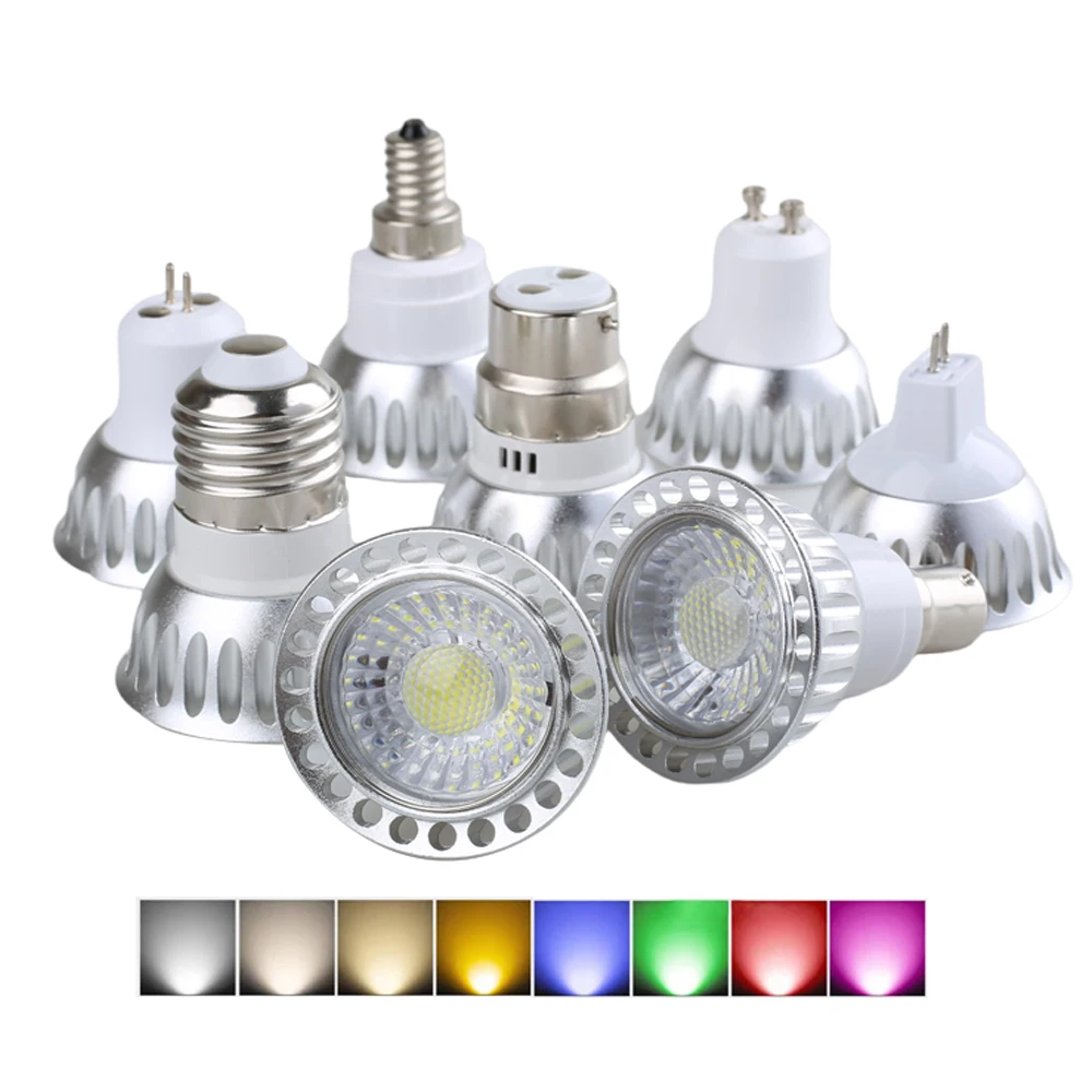 New-High-Power-Lampada-Led-MR16-E27-E12-E14-GU10-COB-5W-Led-Cob ...