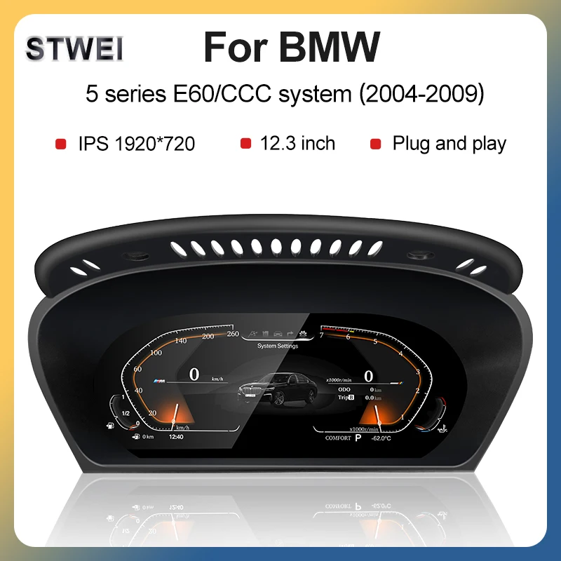 For-BMW-5Series-E60-Car-LCD-Dashboard-Digital-Cluster-instrument-11 ...