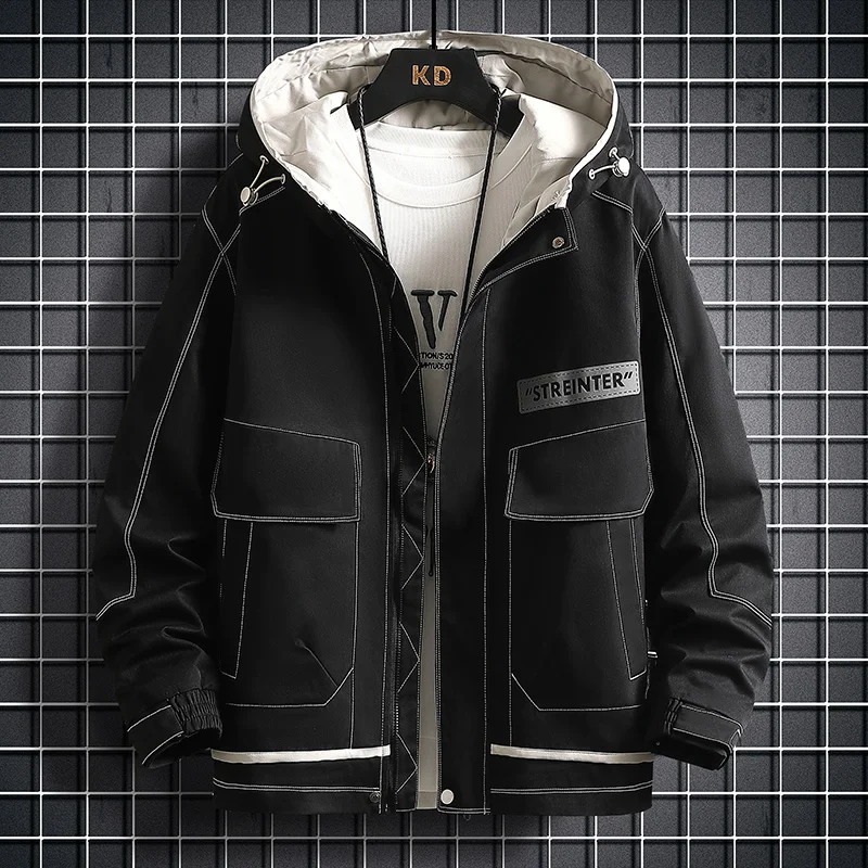 Spring Autumn Hooded Jacket High-quality Fabric Comfortable Skin ...
