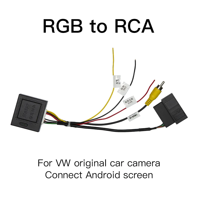Ainavi RGB to RCA For VW passat B7 Tiguan Golf 6 CC Original car camera ...