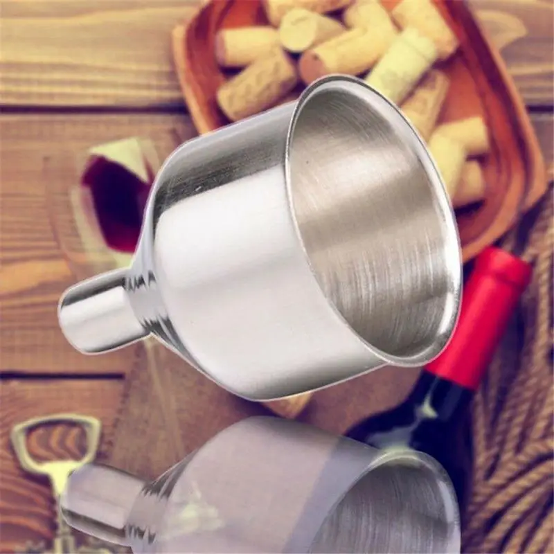 1PC Funnel 2 inch Stainless Steel Portable Mini Small Mouth Funnels Bar ...