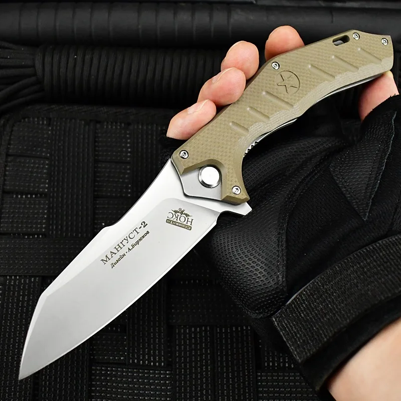 Tactical-Folding-Sharp-Faca-Russa-L-mina-De-A-o-G10-Handle-Camping-Ao ...