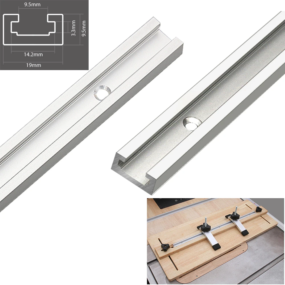 300 800mm T track T slot Miter Track Jig T Screw Fixture Slot For Table ...