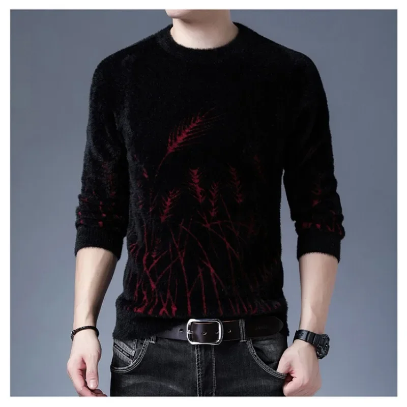 Autumn-Fashion-Men-s-Round-Neck-Mohair-Animal-Print-Knitted-Sweater ...