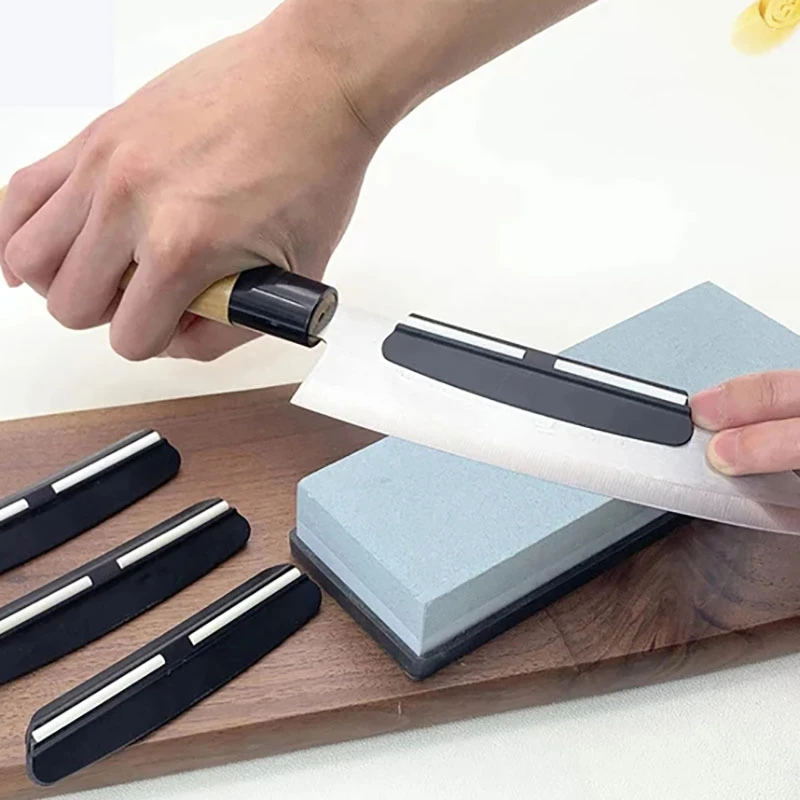 Kitchen Knife Holder Whetstone | Fixed Angle Guide Sharpener - 15 Knife ...