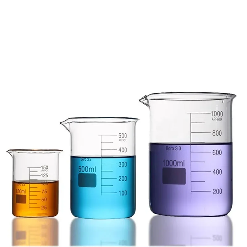 Lab-Borosilicate-GLass-beaker-Kitchen-Graduated-Beakers-Measuring-Glass ...