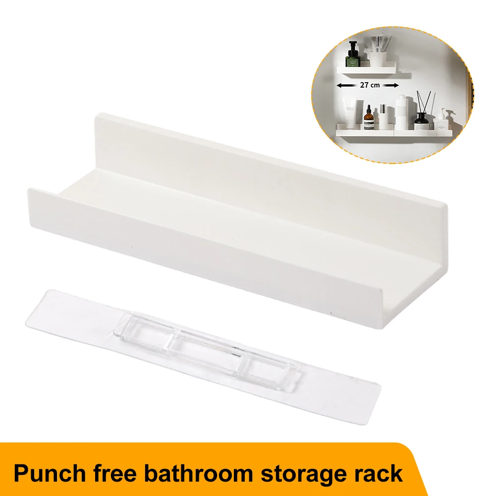 Bathroom-Storage-Shelf-Wall-Mounted-Shower-Storage-Rack-No-Drill-Toilet ...
