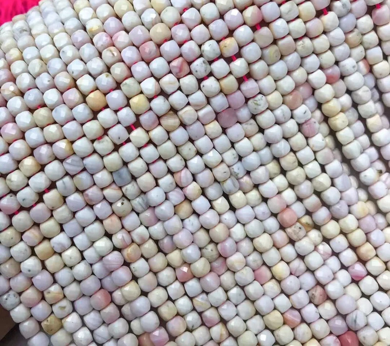 Natural Queen Shell Faceted Cube Beads for Making Bracelet Square Shape ...