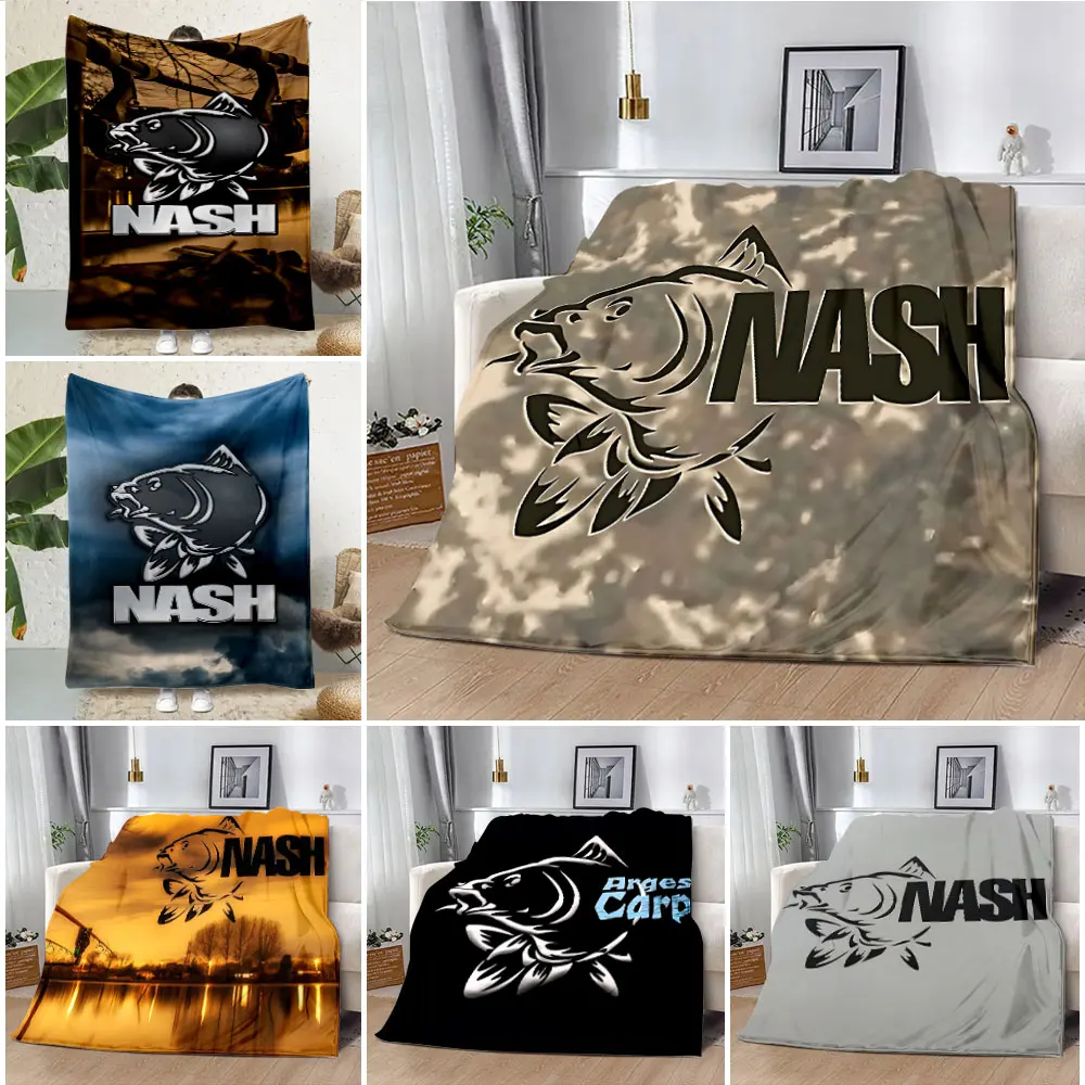 Nash-Fishing-Logo-Printed-Blanket-Picnic-Blankets-Warm-Blanket-Soft-and ...