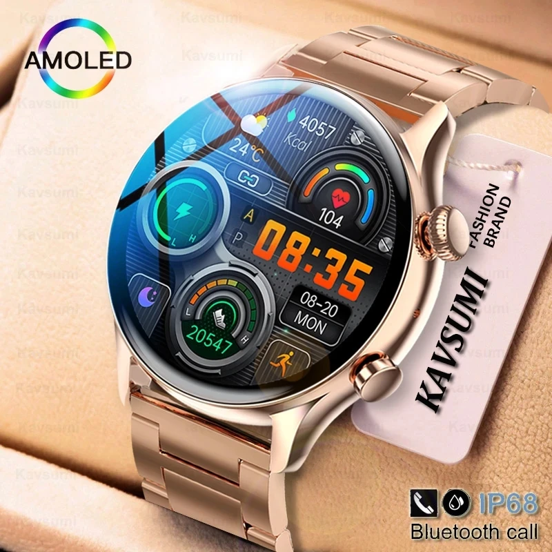 2023New-Smart-Watch-AMOLED-HD-Screen-Always-On-Display-Women-Watches ...