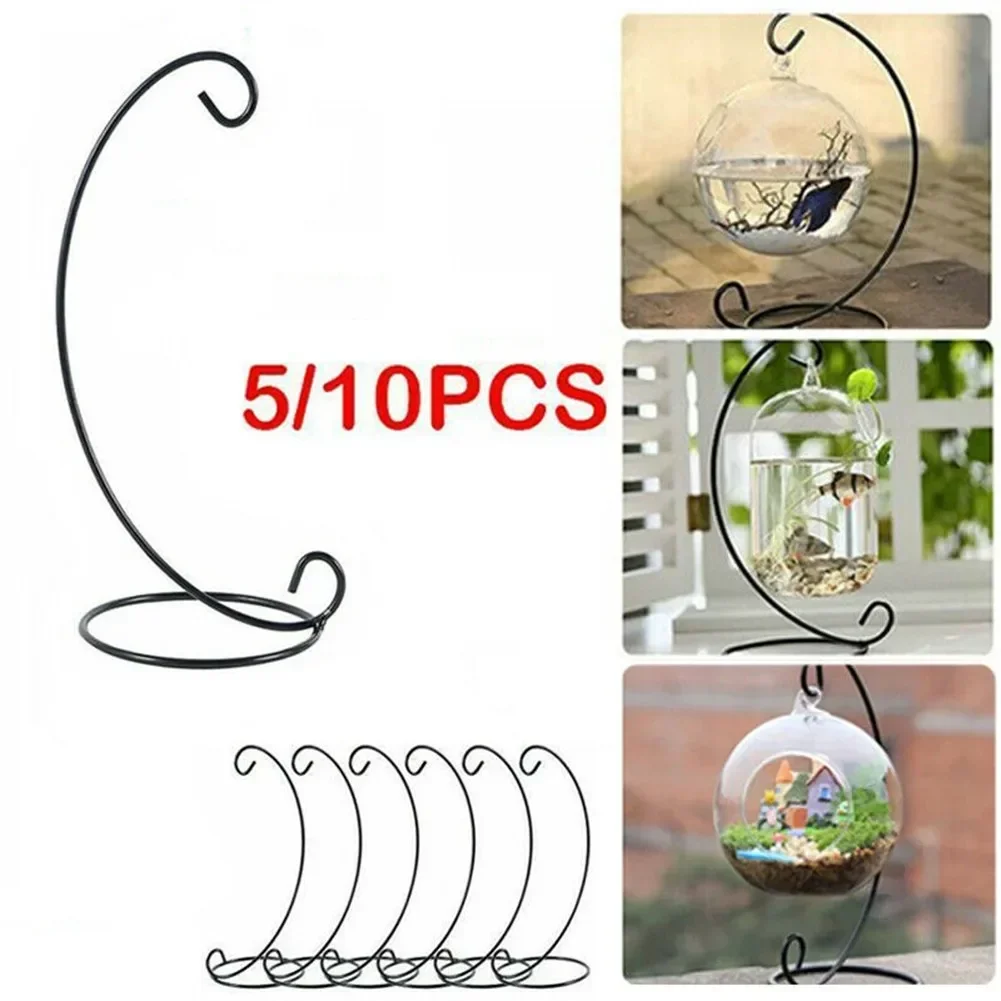 5-10Pcs-Bauble-Holder-Ornament-Hanging-Display-Plant-Stand-Hanger-Iron ...