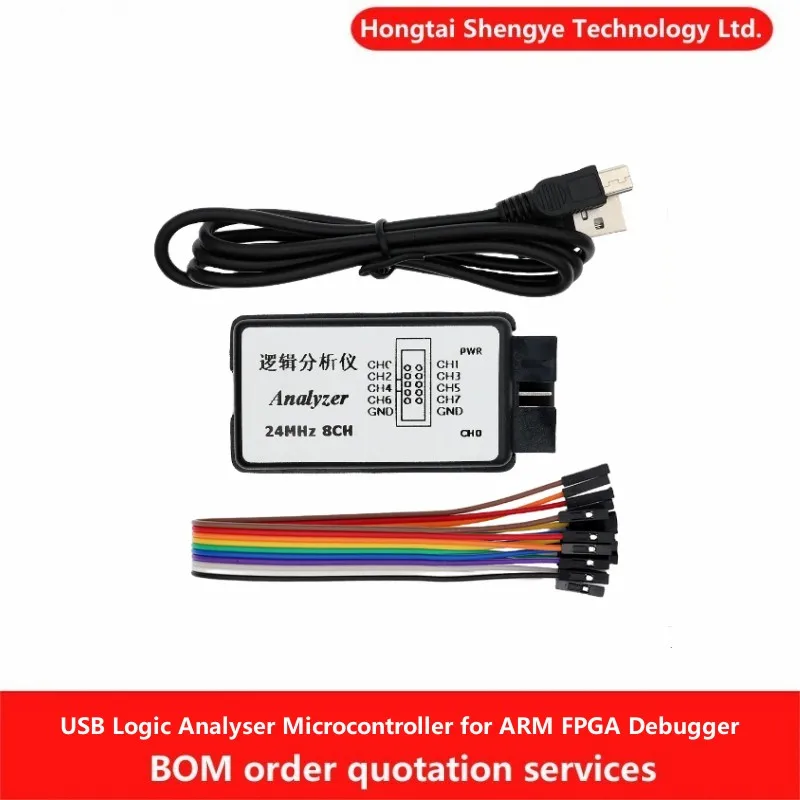 USB-Logic-Analyser-Microcontroller-for-ARM-FPGA-Debugger-24M-Samples-8 ...