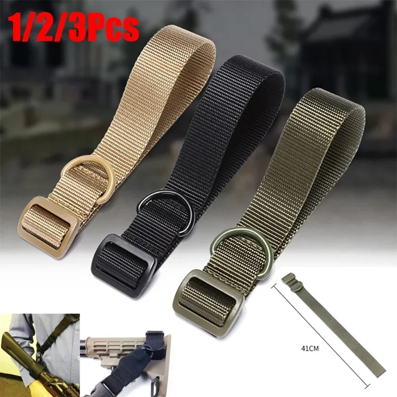 Military-Airsoft-Tactical-ButtStock-Sling-Adapter-Rifle-Stock-Gun-Strap ...