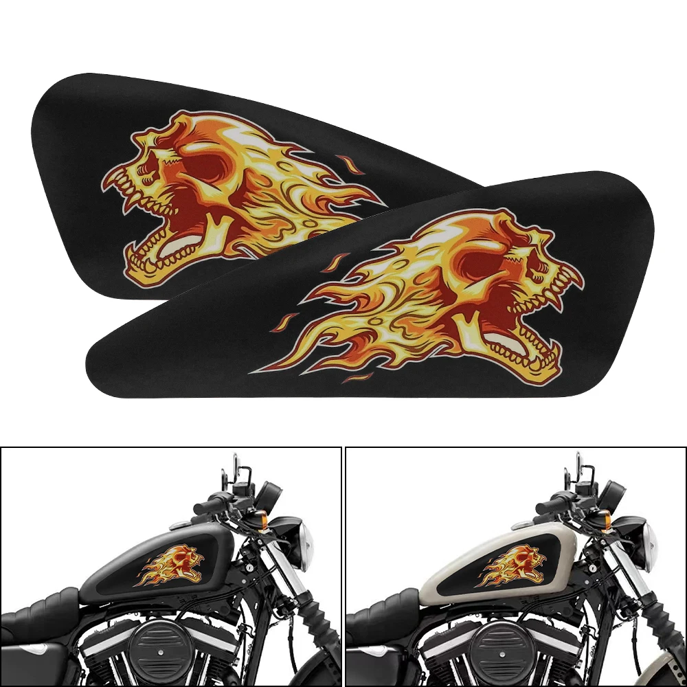 Motorcycle Fuel Gas Tank Stickers Waterproof Protect Pads Decals for ...