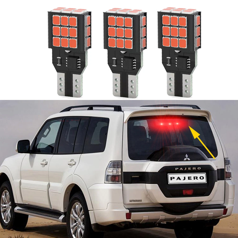 3Pcs High Level Brake Light Bulbs For Mitsubishi Montero Shogun Pajero ...