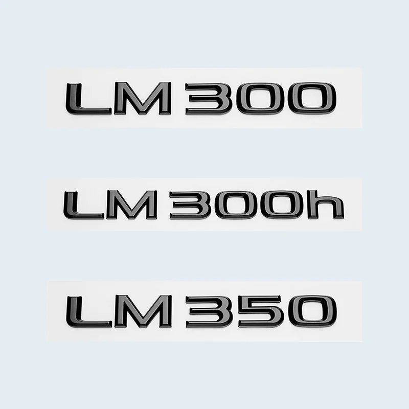 Glossy-Black-3D-ABS-Letters-Number-LM300-LM350-LM300h-HYBRID-Emblem-For ...
