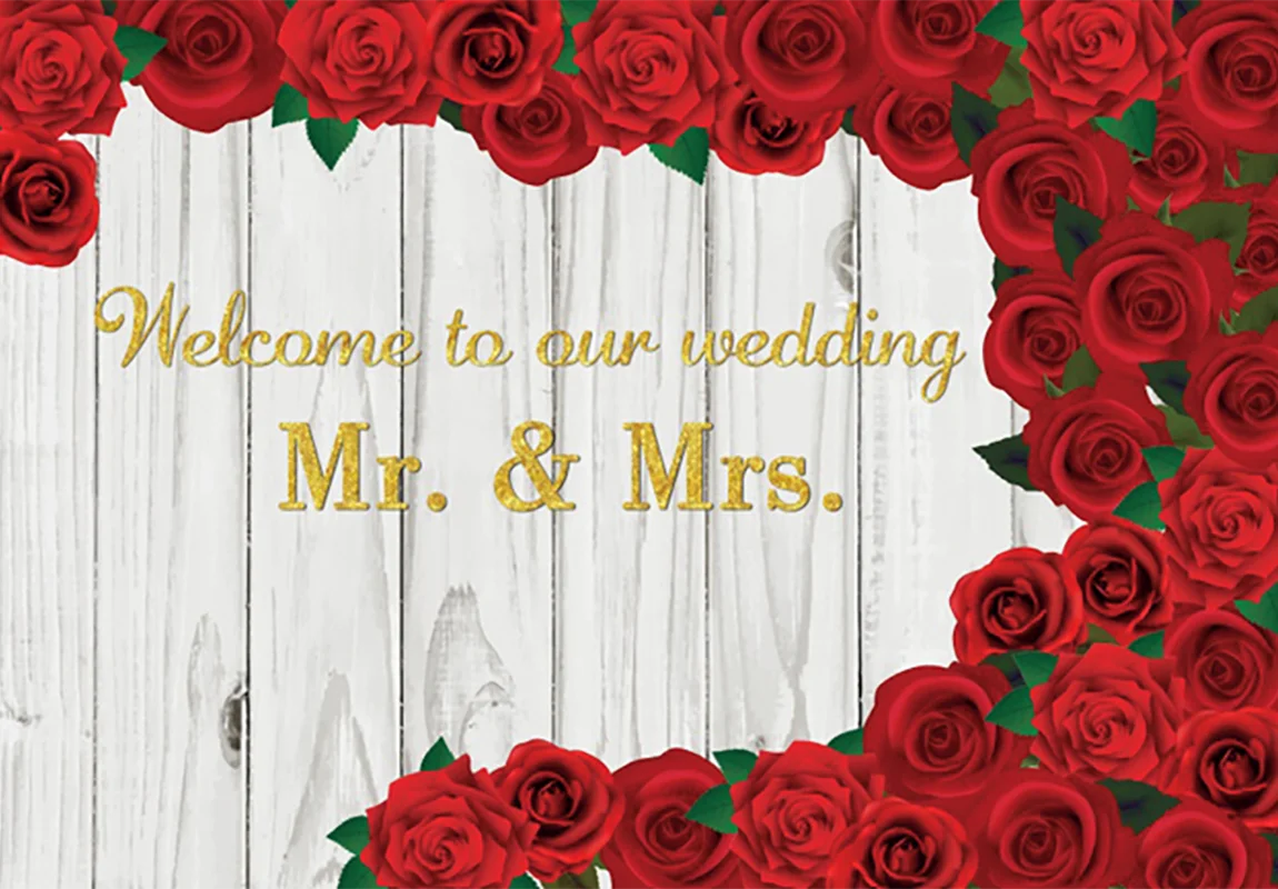 Red Rose Wedding Background