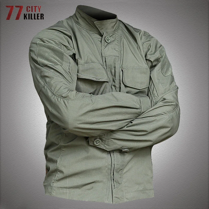 Military-Shirt-Jackets-Men-Spring-Autumn-Outdoor-Multi-pocket-Quick ...