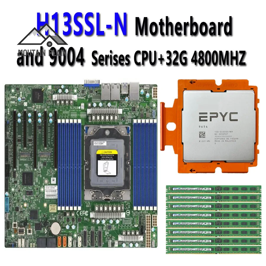 Placa-base-H13SSL-N-y-EPYC-9684X-9384X-9184X-9734-9754-9754S-9654P-9654 ...