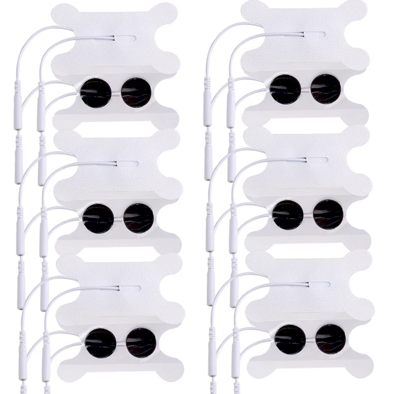 30-50-100pcs-Electrode-Pads-Needle-Type-Throat-Non-woven-Gel-Self ...