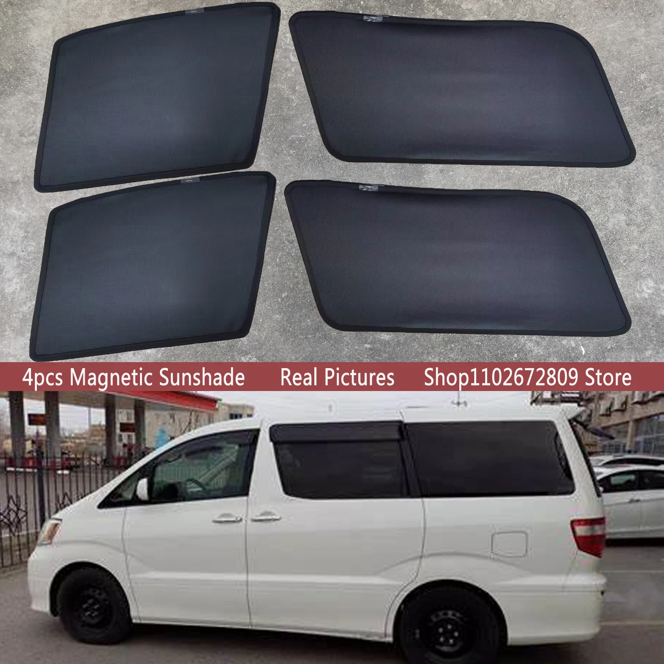 Magnetic-Car-Sunshade-Shield-Front-Windshield-Frame-Curtain-Sun-Shades ...