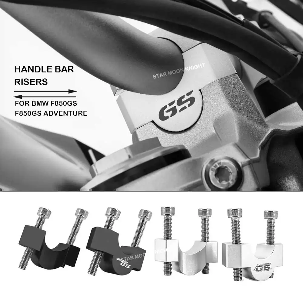 F850GS-ADV-Brand-New-CNC-28mm-Handlebar-Risers-Clamp-Height-up-Adapter ...