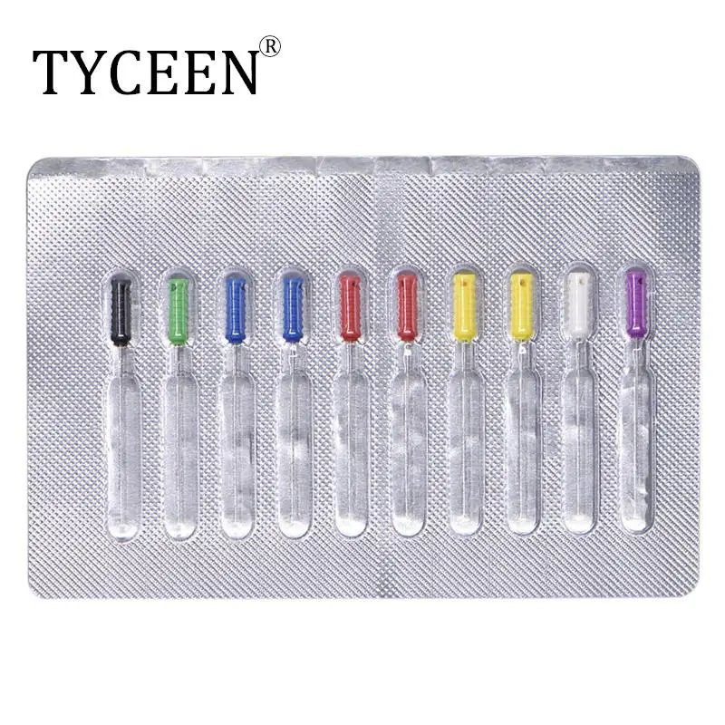 10pcs-sheet-Dental-Endodontic-Needle-with-Handle-Root-Canal-Cleaning ...