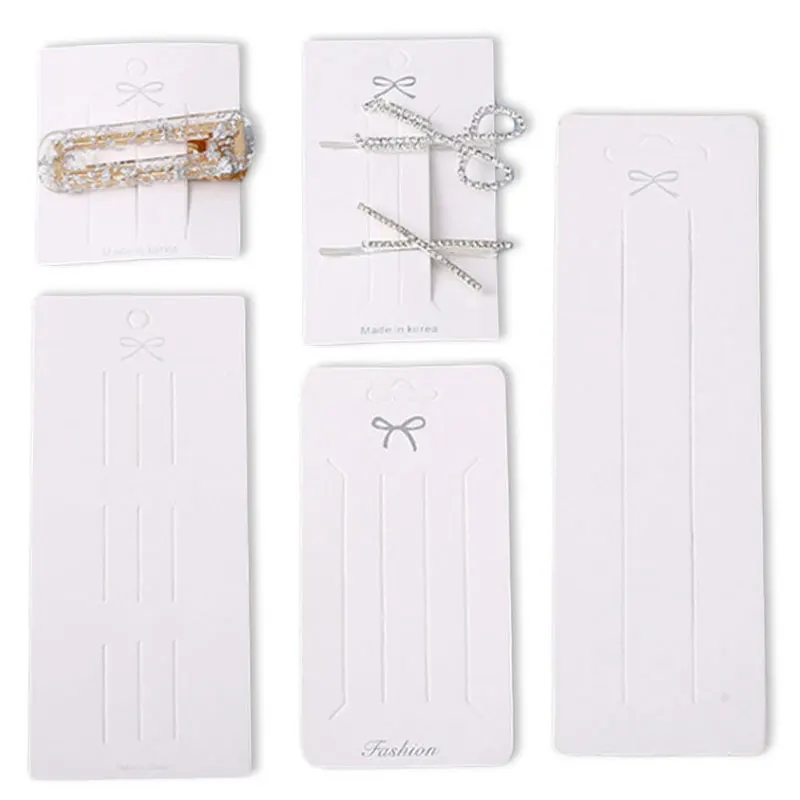 50pcs-White-Packing-Paper-Cards-Hairclips-Hairpin-Display-Card-for-DIY ...