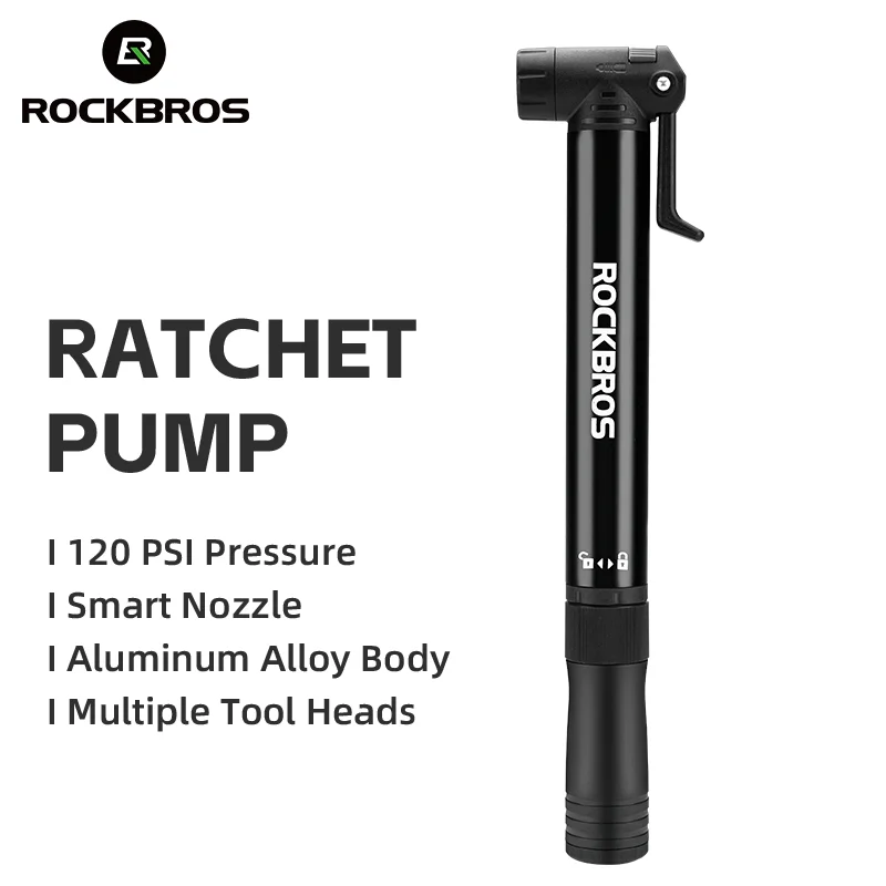 ROCKBROS-Bicycle-Pump-Portable-120-PSI-Aluminum-Alloy-Smart-Nozzle ...