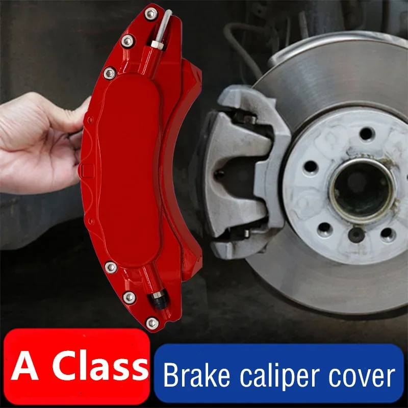 For-Mercedes-Benz-A-Class-Car-Brake-Caliper-Cover-Aluminum-Metal-Fit ...