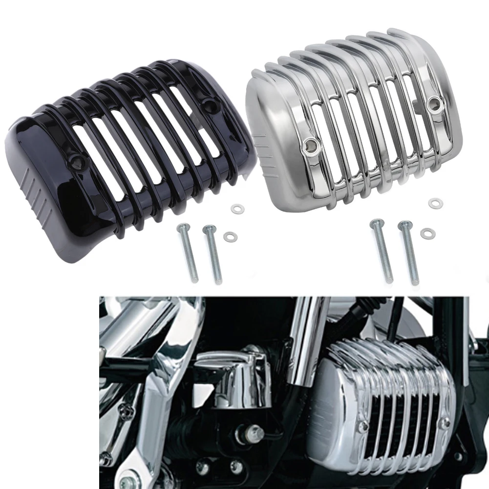 Motorcycle Chrome Voltage Regulator Cover Decorative Protective Cover ...