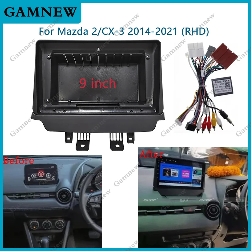 9-Inch-Car-Frame-Fascia-Adapter-Canbus-Box-Decoder-Android-Radio-Audio ...