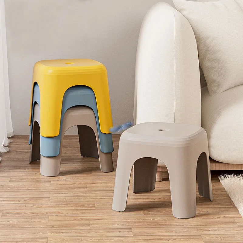 Plastic-Small-Stool-Household-Bench-Square-Stool-Coffee-Table-Stool ...