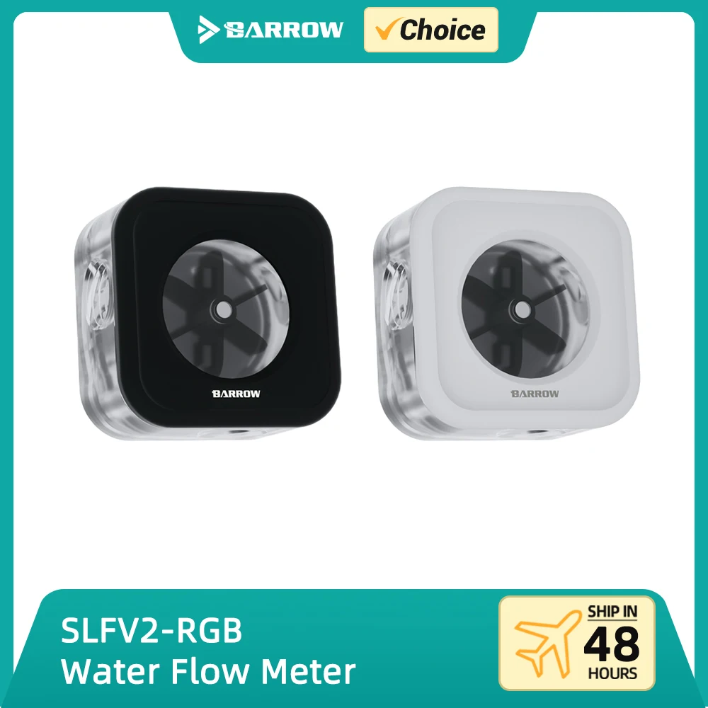 Barrow-Water-Flow-Meter-SLFV2-RGB-5V-ARGB-Velocity-Tachometer-Separate ...