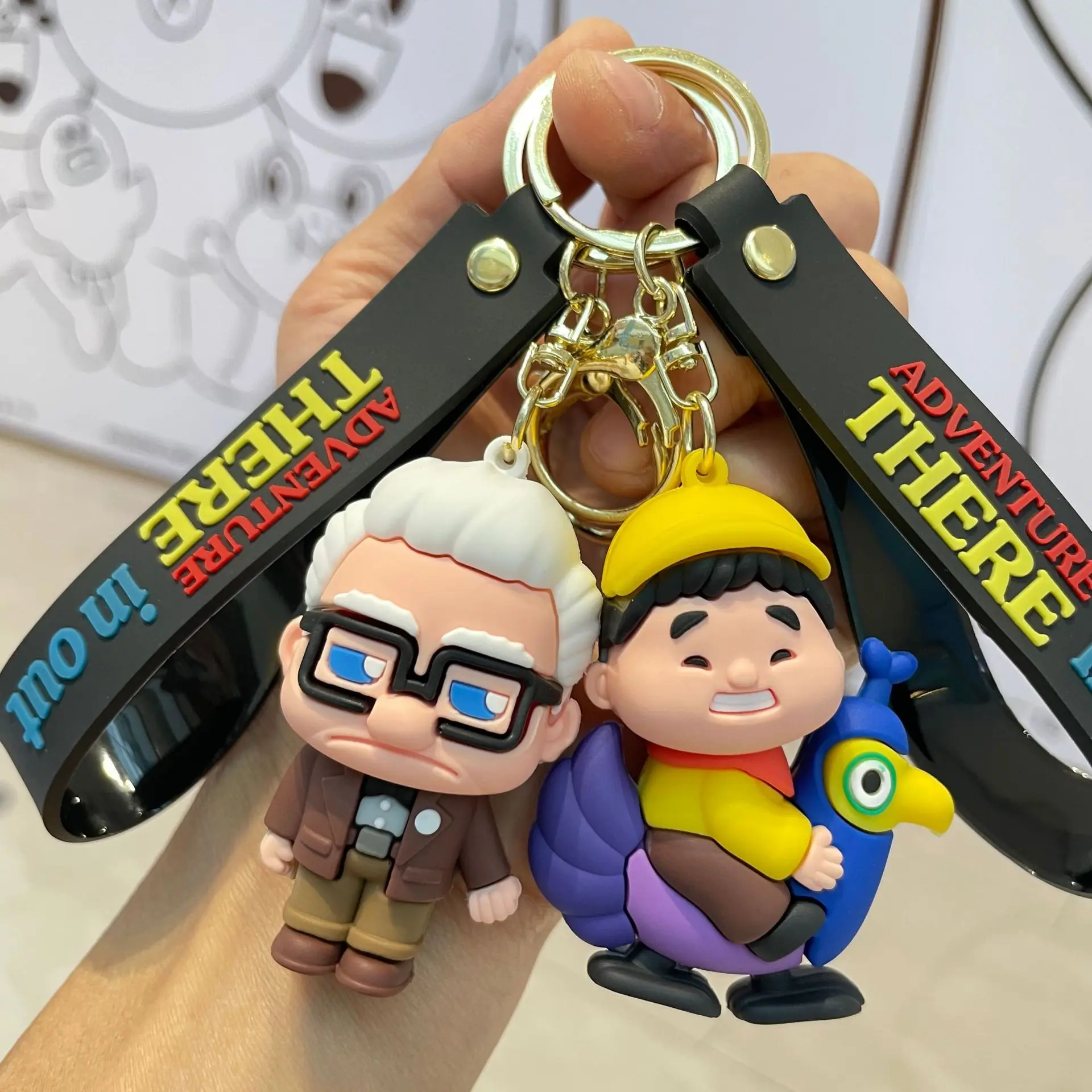 Pixar-Movie-Silicone-Keychain-Cartoon-Carl-Grandparents-Silicone-Toys ...