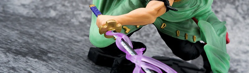 2 Colors One Piece Animation Action Figure Roronoa Zoro Model 26cm PVC ...