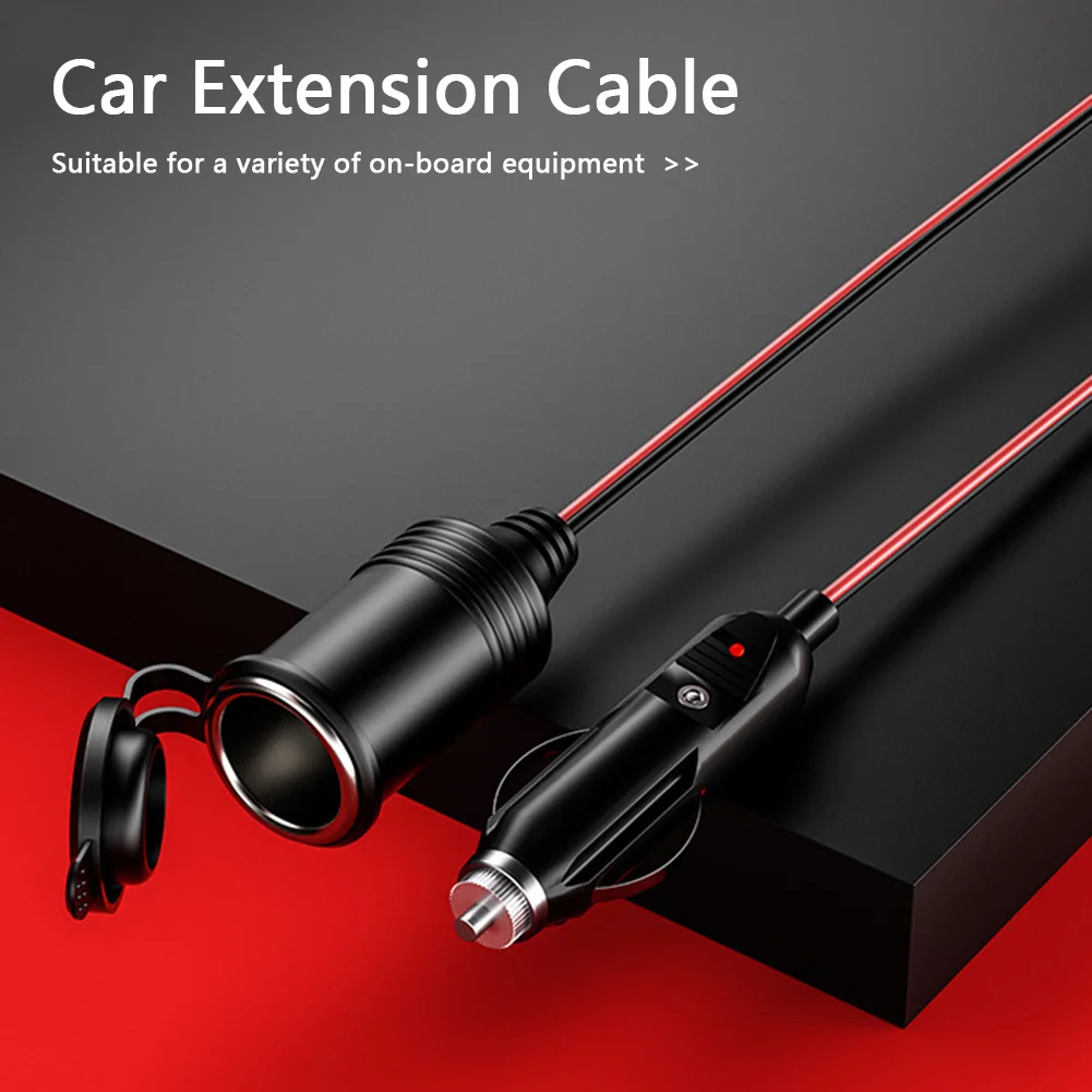 12V 24V 20A Car Cigarette Lighter Socket Extension Cord Car Splitter ...