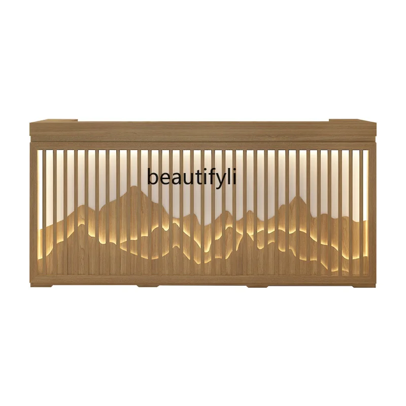 New-Chinese-Cashier-Bar-B-B-Catering-Company-Reception-Counter-Table ...