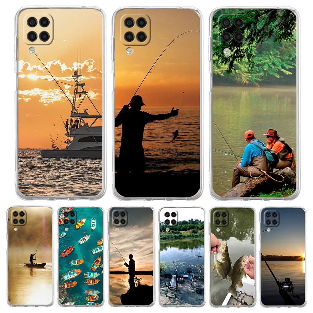 fishing Phone Case For Samsung Galaxy A13 A33 A35 A55 A73 A53 A23 A51 ...